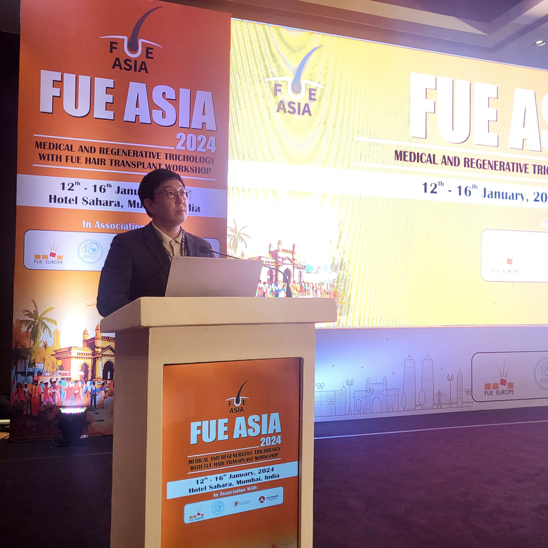 김지석 맘모스헤어라인의원 부산점 원장, FUE ASIA 학회 초청 참석